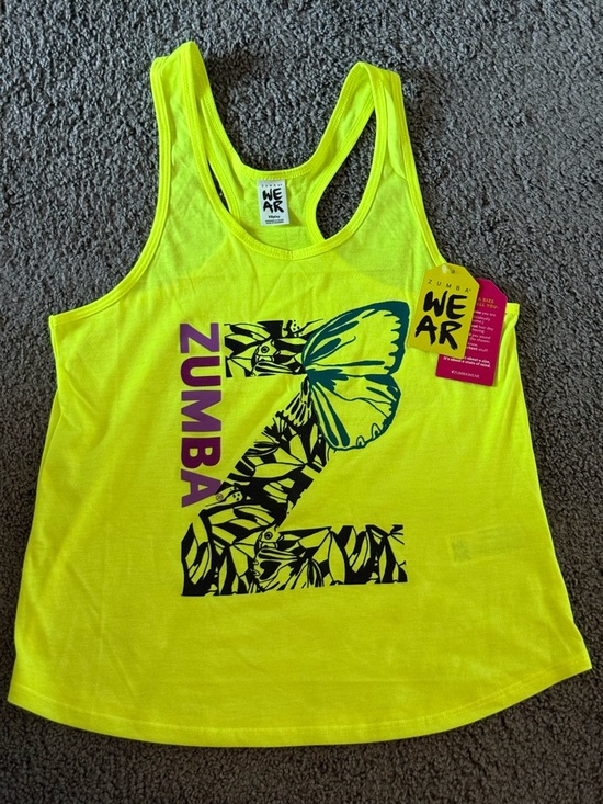 Zumba Fitness | Tops | Zumba Fitness Neon Yellow Butterfly Graphic ...